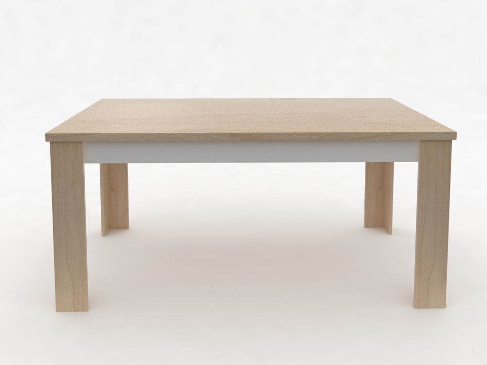 White Dove Dining Table | Inhabitr Furniture Rental | Inhabitr
