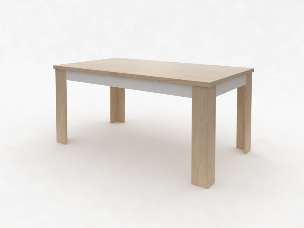 White Dove Dining Table | Inhabitr Furniture Rental | Inhabitr