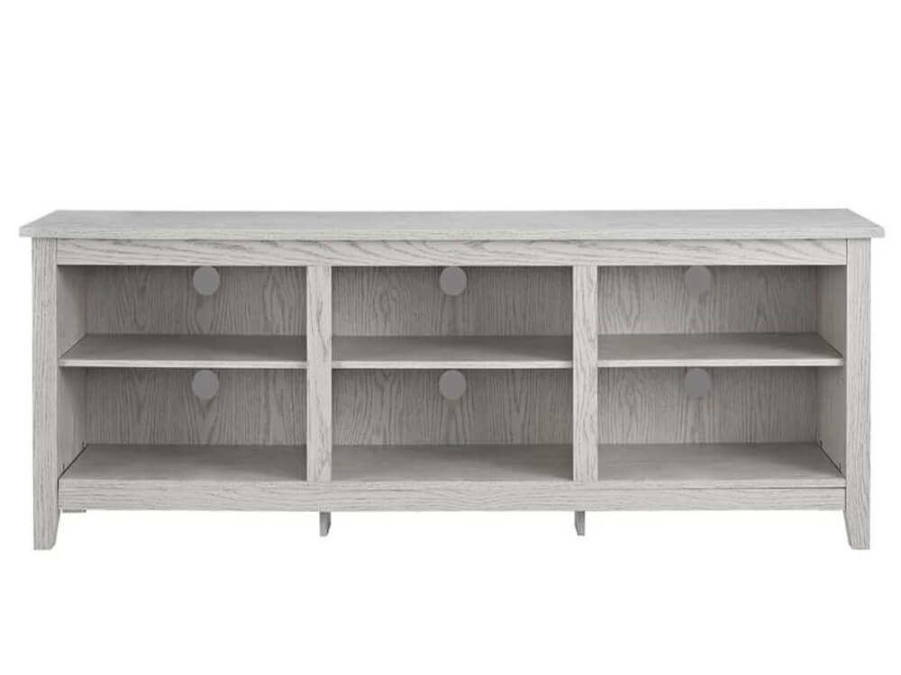 White Oak TV Stand | Inhabitr Furniture Rental | Inhabitr