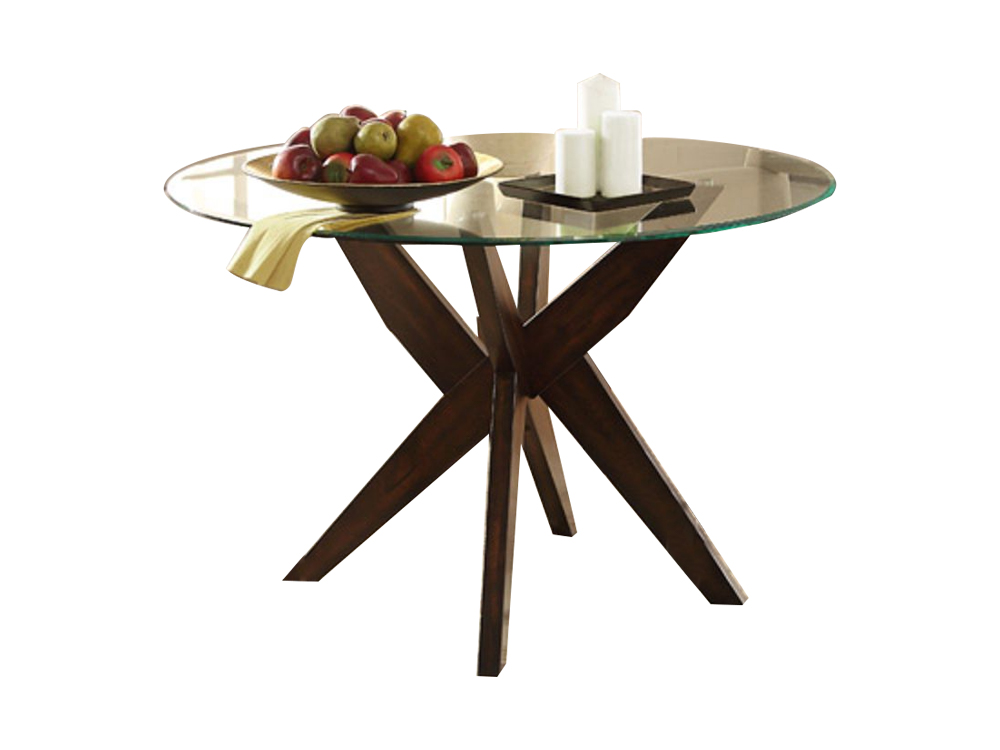 Clear Glass Table Top | Inhabitr Furniture Rental | Inhabitr