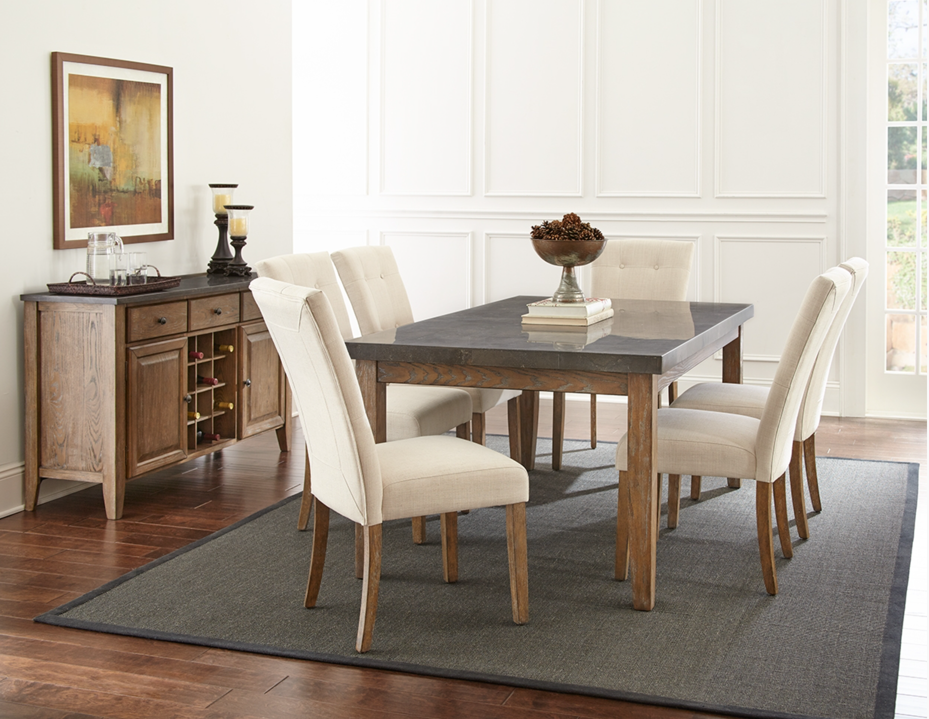 Nadia Dining Table | Inhabitr Furniture Rental | Inhabitr