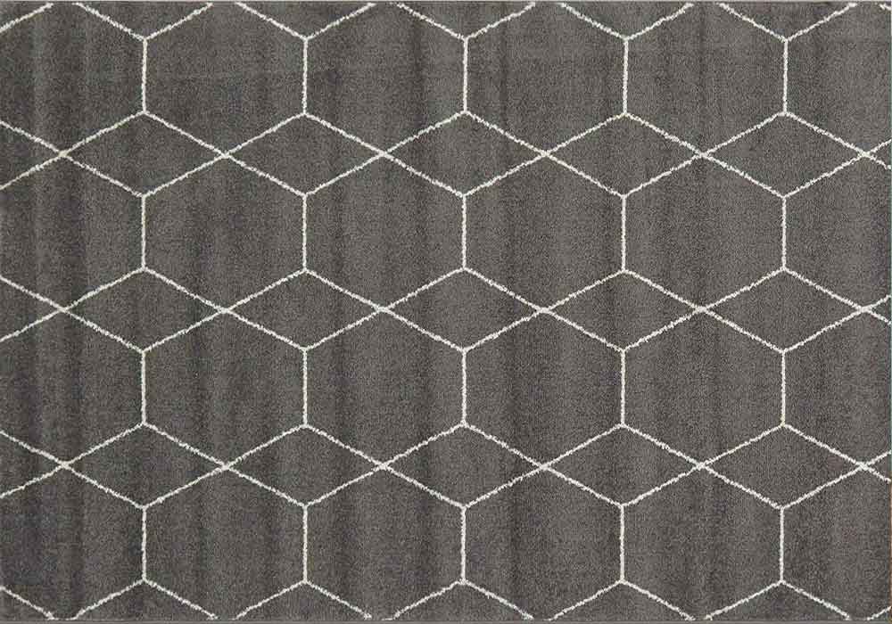 Hexagon Rug | Inhabitr Furniture Rental