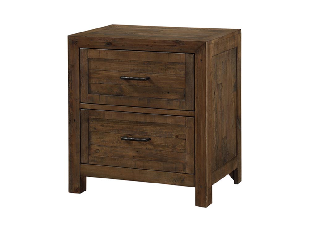 Cedar Nightstand | Inhabitr Furniture Rental | Inhabitr